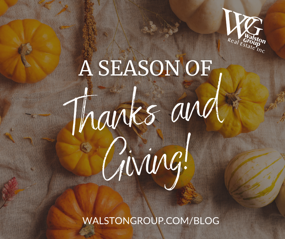 A Season of Thanks and Giving!